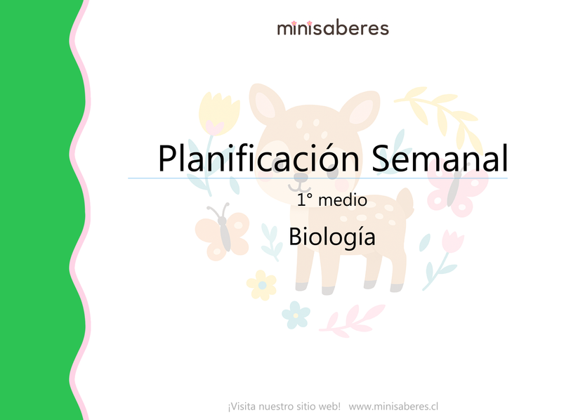 Planificación Biología 1° Medio | Incluye adaptaciones NEE - Minisaber ...